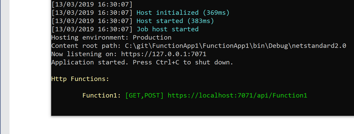 Running Local Azure Functions in Visual Studio with HTTPS | Software ...