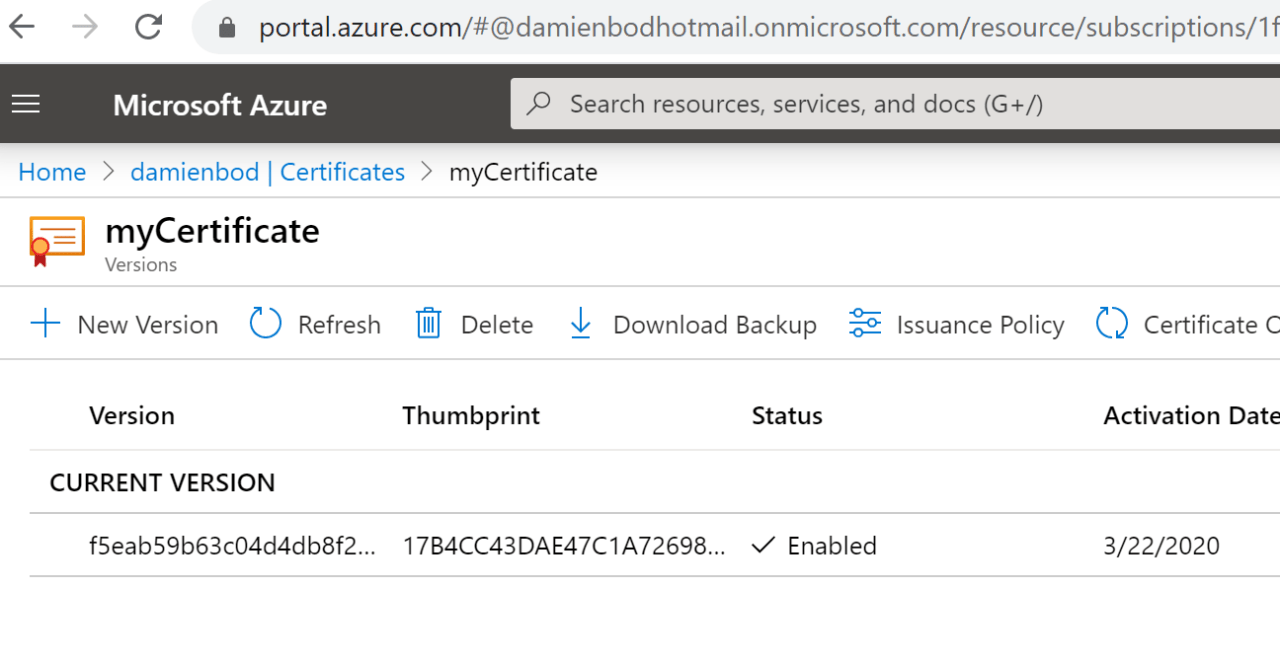 Using Certificates from Azure Key Vault in ASP.NET Core | Software ...