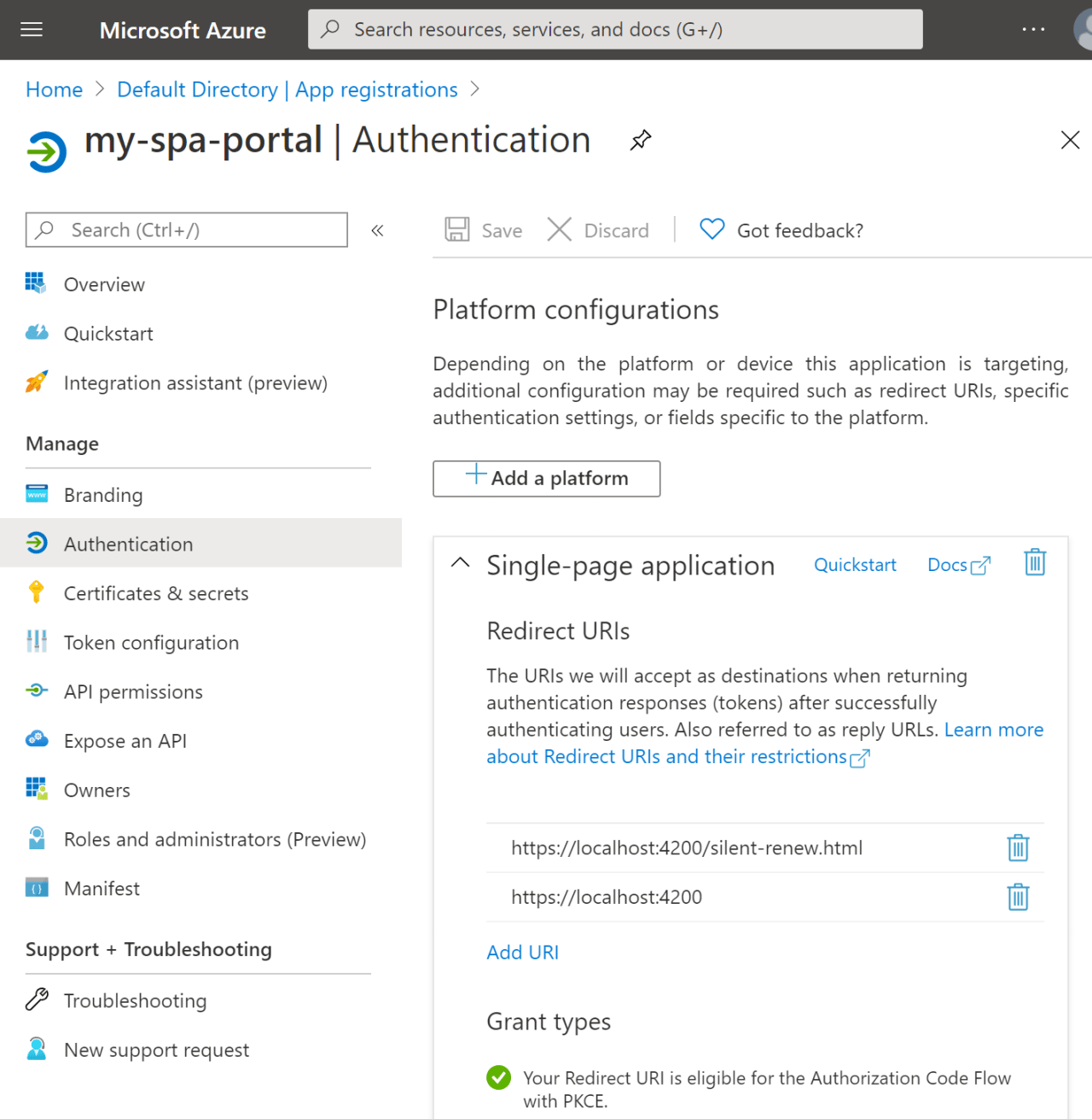 Angular SPA with an ASP.NET Core API using Azure AD Auth and user ...
