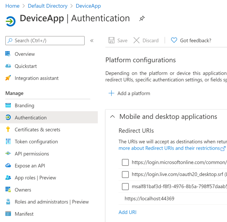 Implement OAUTH Device Code Flow with Azure AD and ASP.NET Core ...