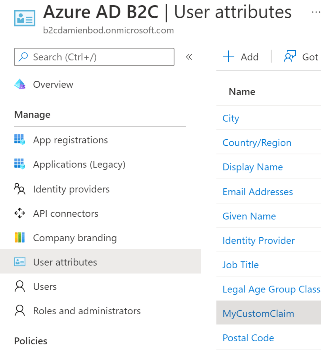 Add extra claims to an Azure B2C user flow using API connectors and ASP ...