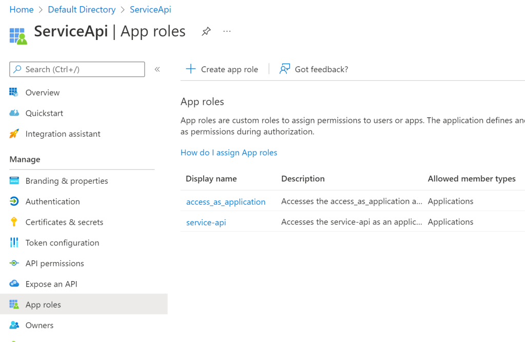 Implementing OAuth2 APP to APP security using Azure AD from a Web APP ...