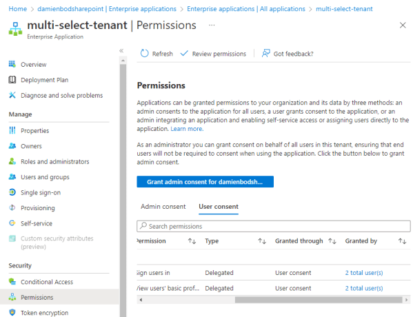 Azure AD Multi tenant Azure App registration consent | Software Engineering