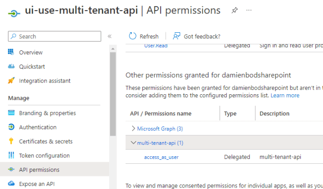 Using multi-tenant AAD delegated APIs from different tenants | Software Engineering