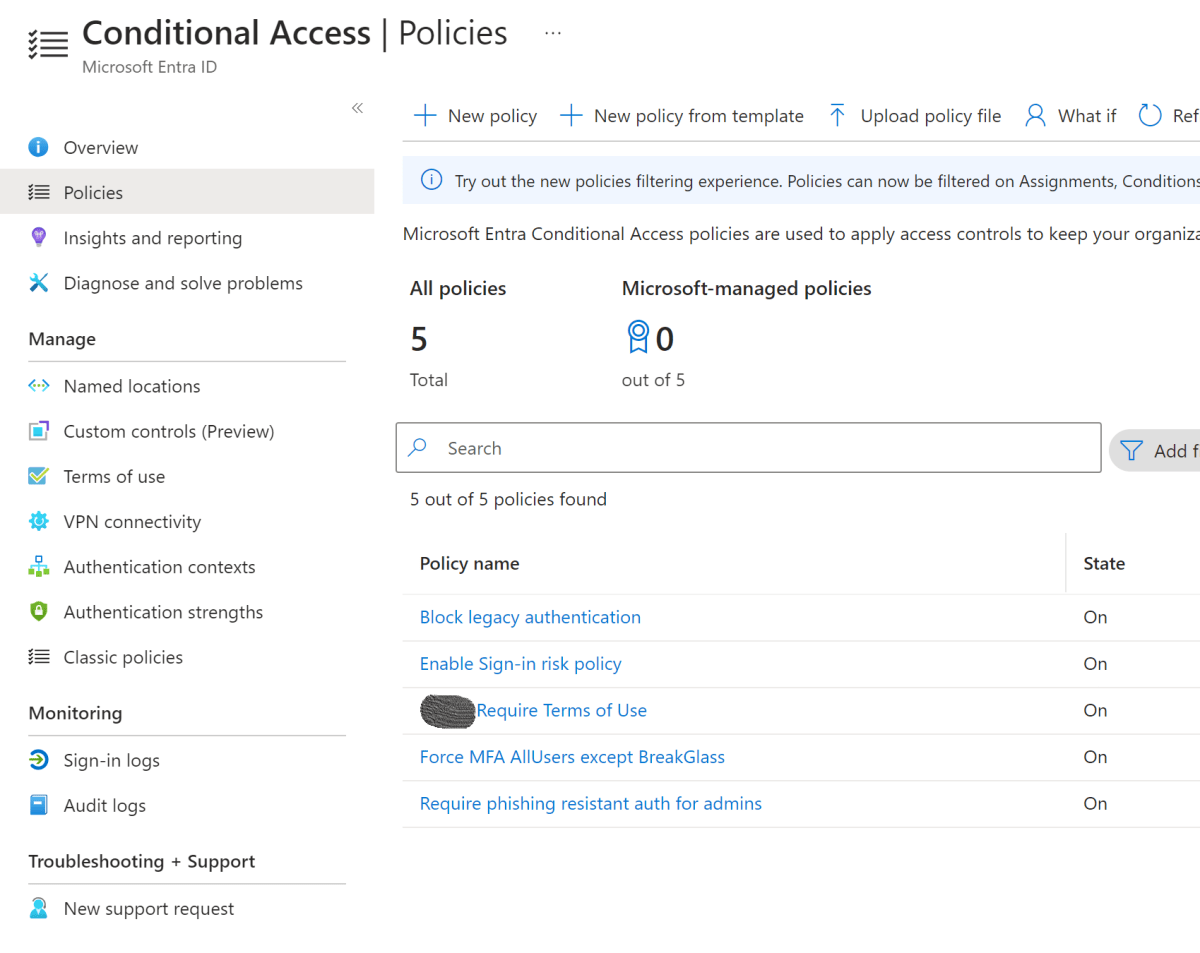 Create conditional access base policies for a Microsoft Entra ID tenant | Software Engineering