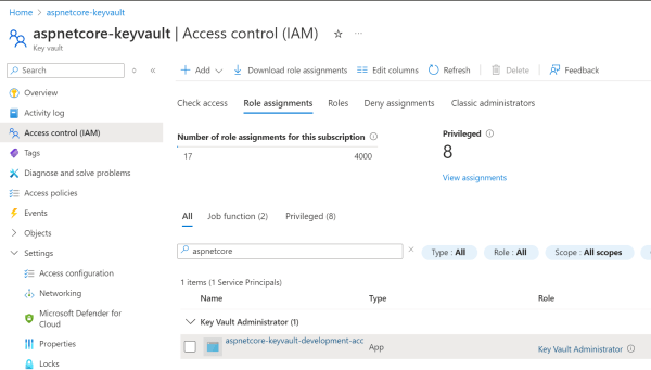 Using ASP.NET Core with Azure Key Vault | Software Engineering