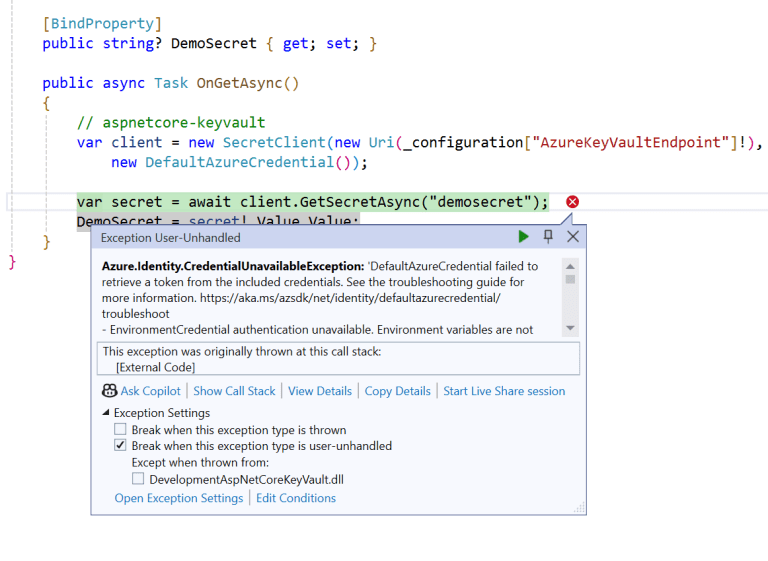 Using ASP.NET Core with Azure Key Vault | Software Engineering
