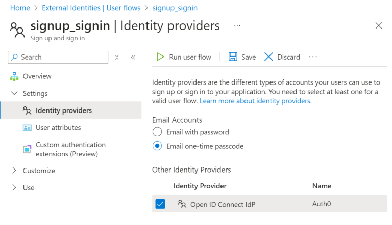 Using Entra External ID with an Auth0 OpenID Connect identity provider ...