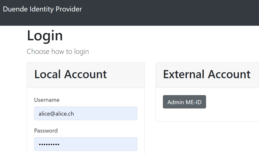 Multiple client sign-in customizations using Duende identity provider ...
