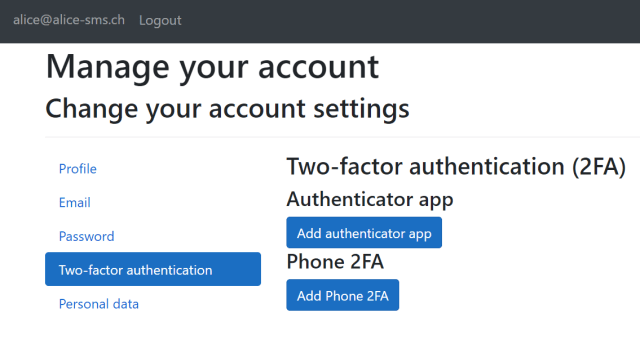 Implement Phone verification, 2FA using ASP.NET Core Identity ...