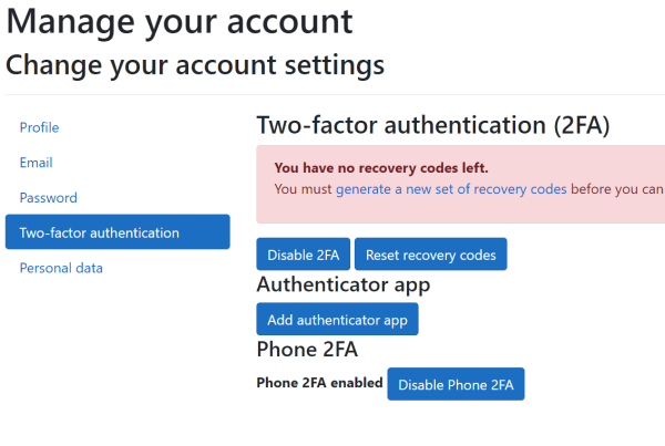 Implement Phone verification, 2FA using ASP.NET Core Identity ...