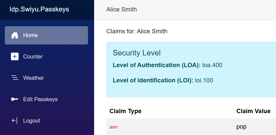 Set the amr claim when using passkeys authentication in ASP.NET Core ...